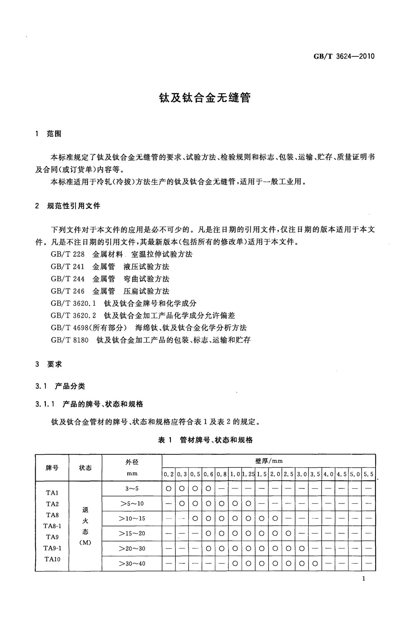 阅读-GB/T3624-2010：钛及钛合金无缝管