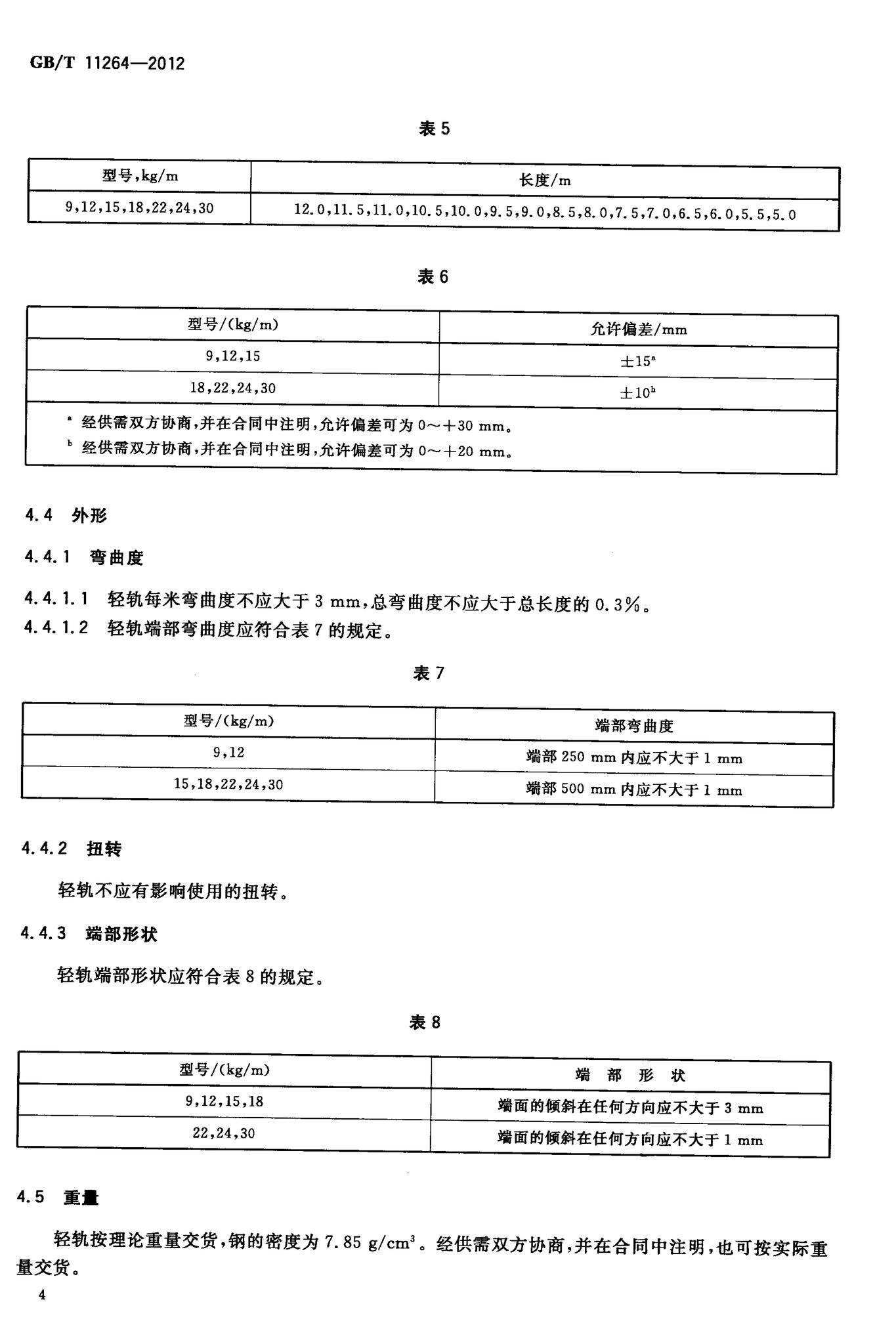 阅读-GB/T11264-2012：热轧轻轨