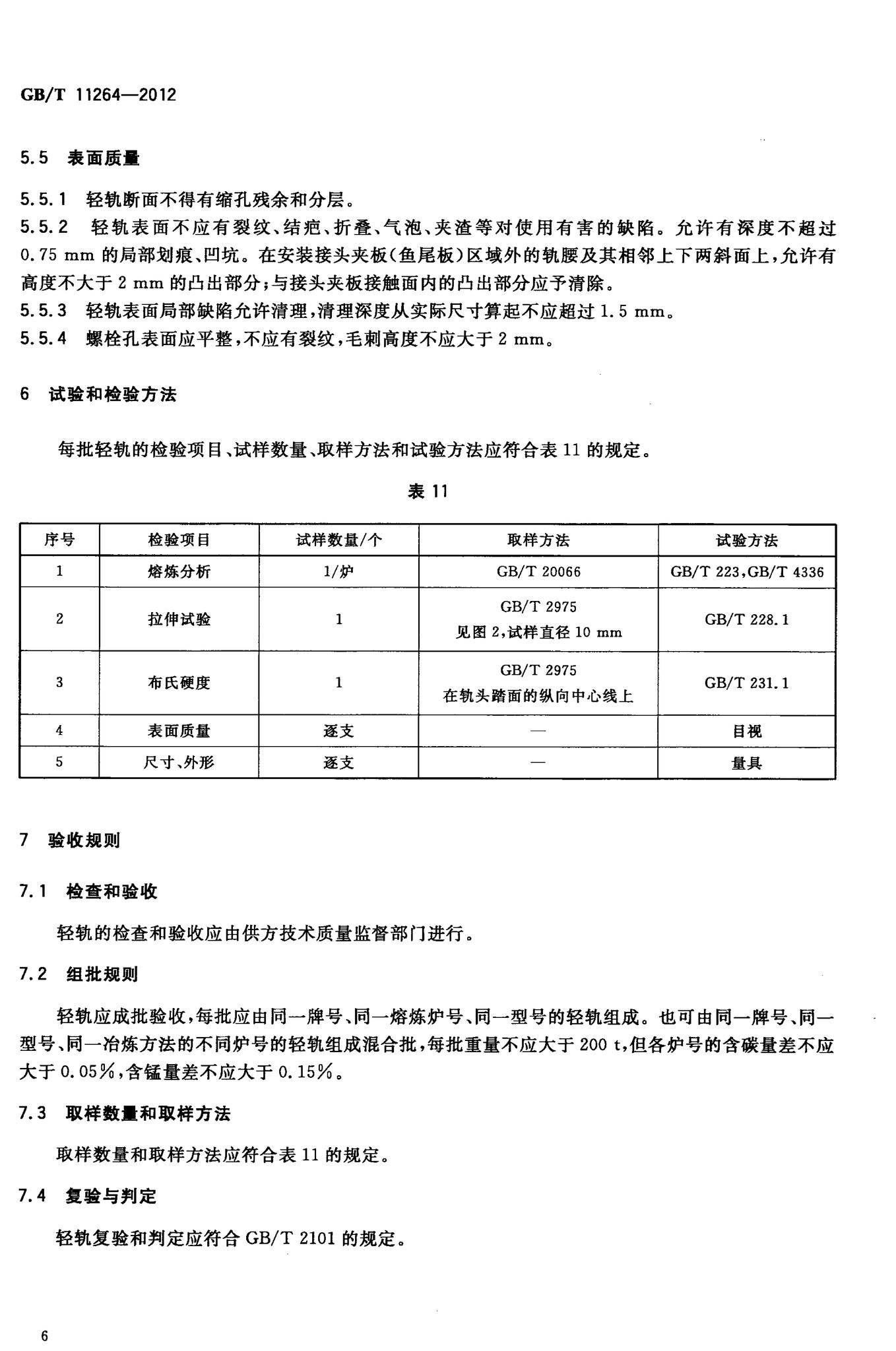 阅读-GB/T11264-2012：热轧轻轨