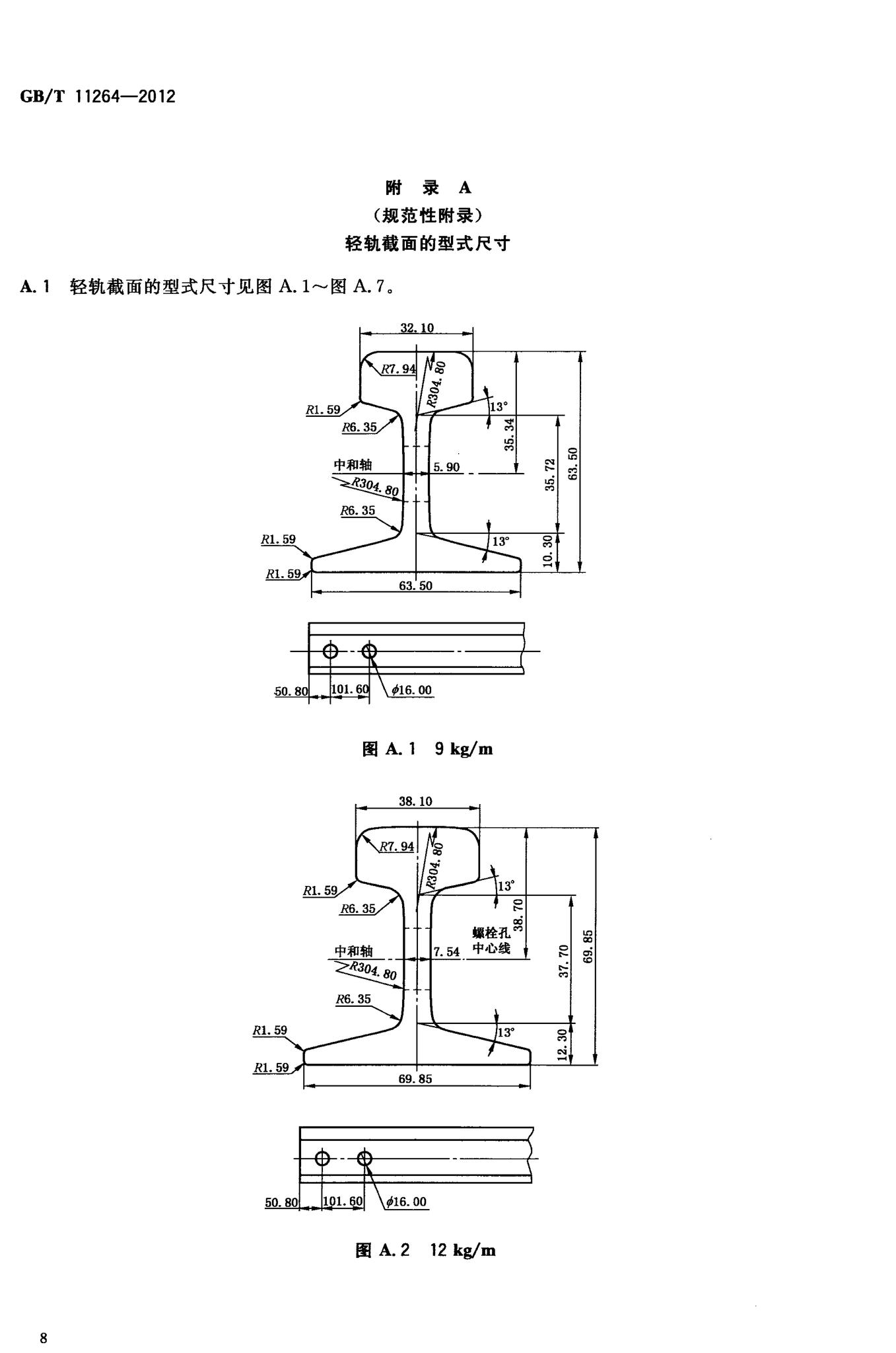 阅读-GB/T11264-2012：热轧轻轨