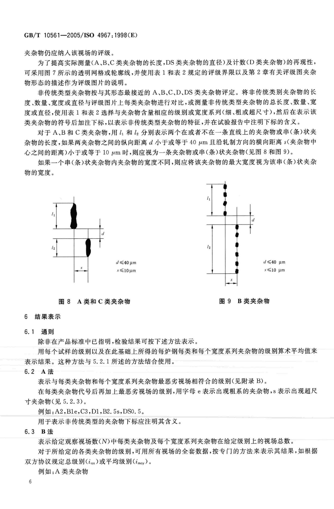 阅读-GB/T10561-2005：钢中非金属夹杂物含量的测定标准评级图显微检验法