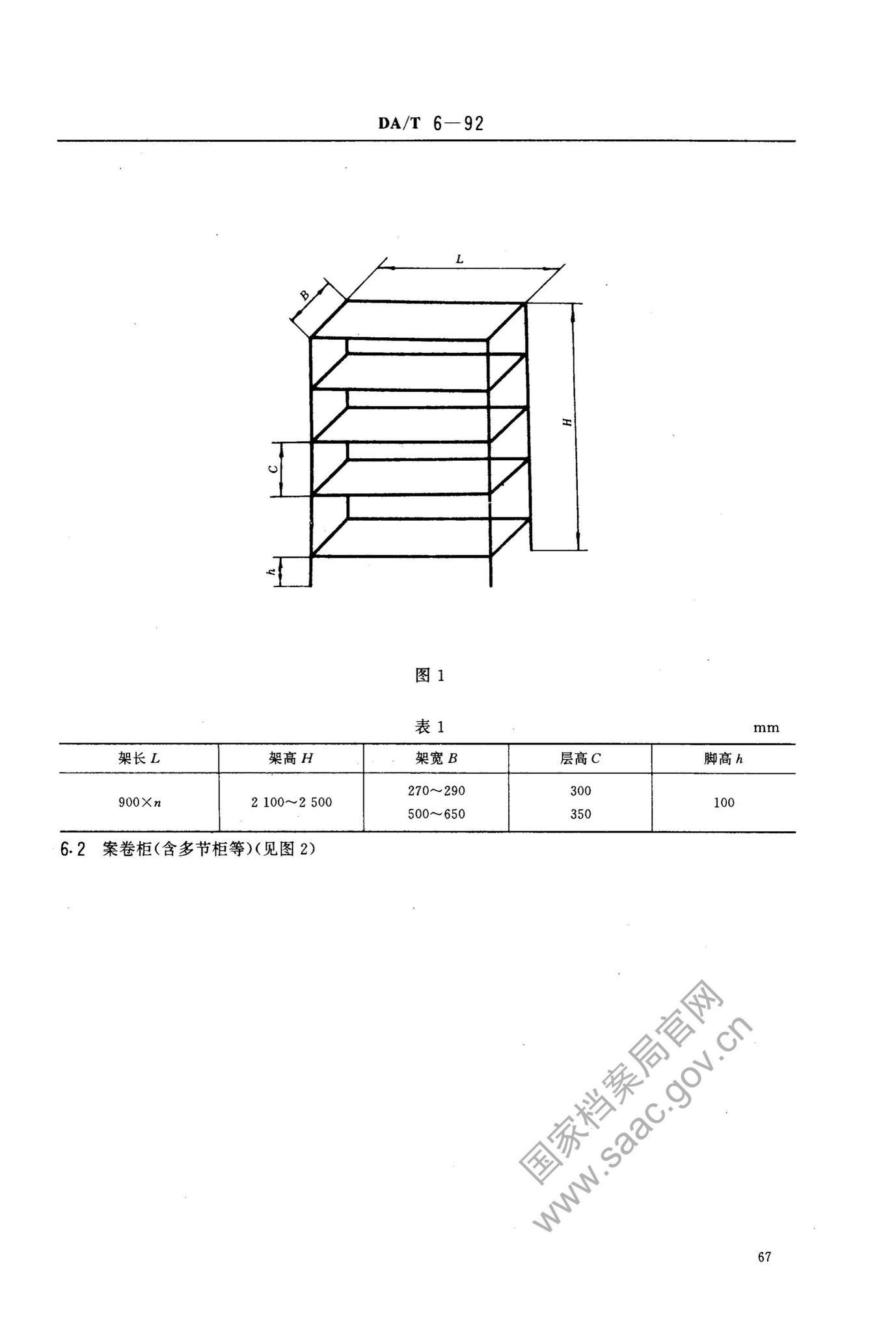 阅读-DA/T6-1992：档案装具
